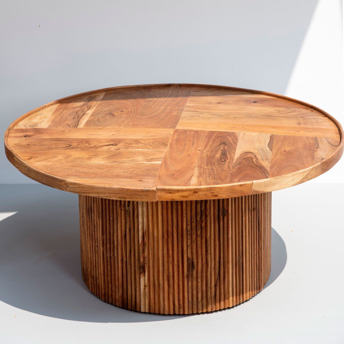 Buy The Decor Remedy Fluted Centre Table- Tinted Finish Online