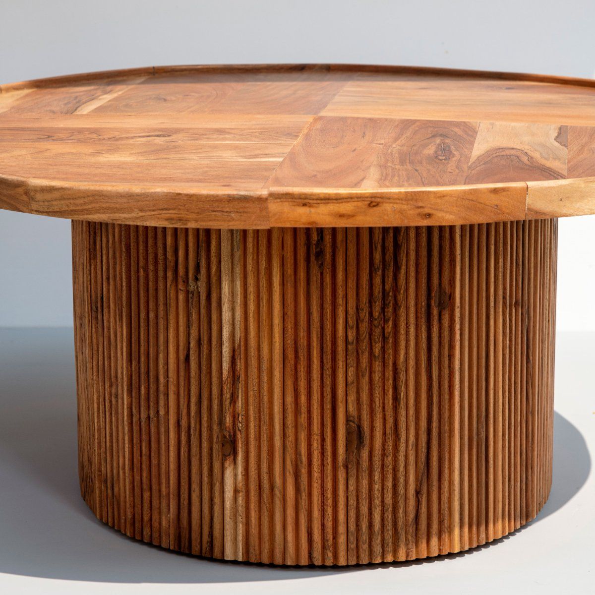 Buy The Decor Remedy Fluted Centre Table- Tinted Finish Online