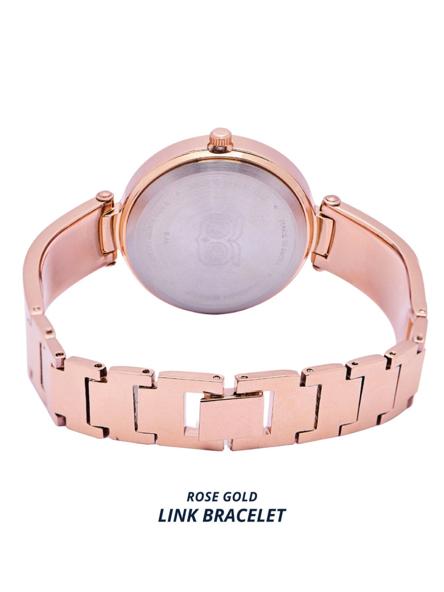 Buy Chumbak Nocturnal Metal Rose Gold with Navy Blue Dial Watch (New ...