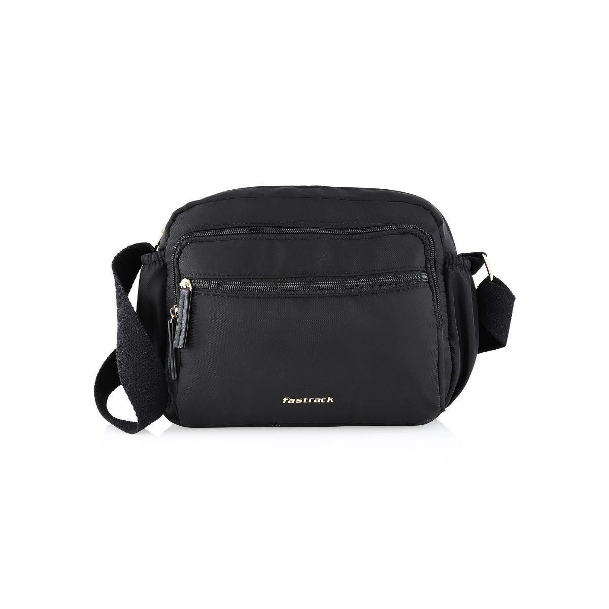 Buy Fastrack Black Nylon Sling Bag Online