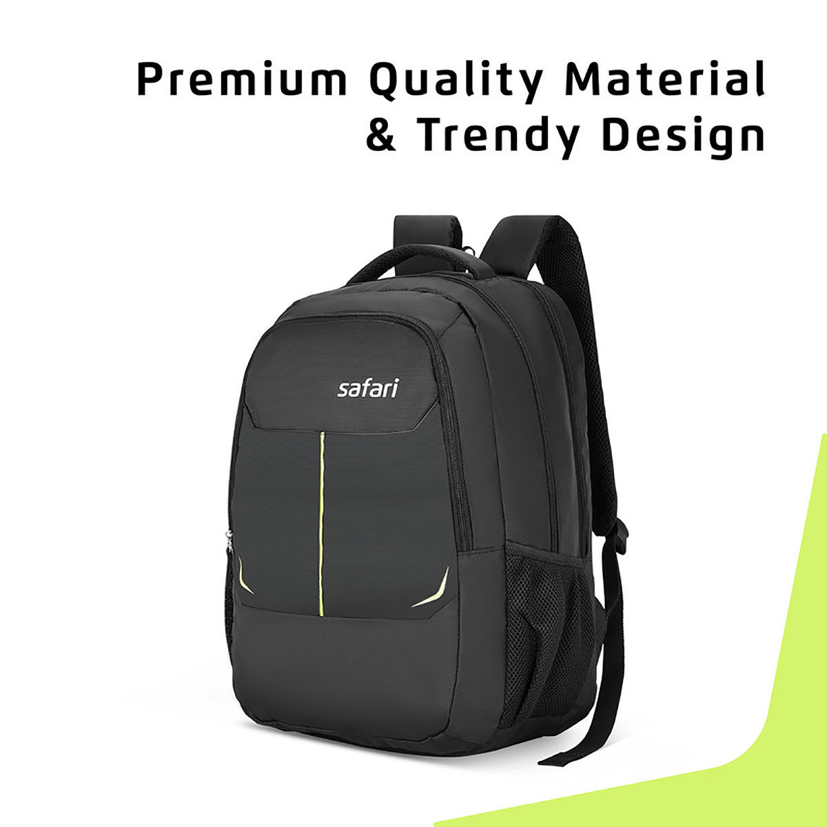 Buy Safari Unisex Black Polyester Solid/Plain 26Ltr Backpack (L) Online