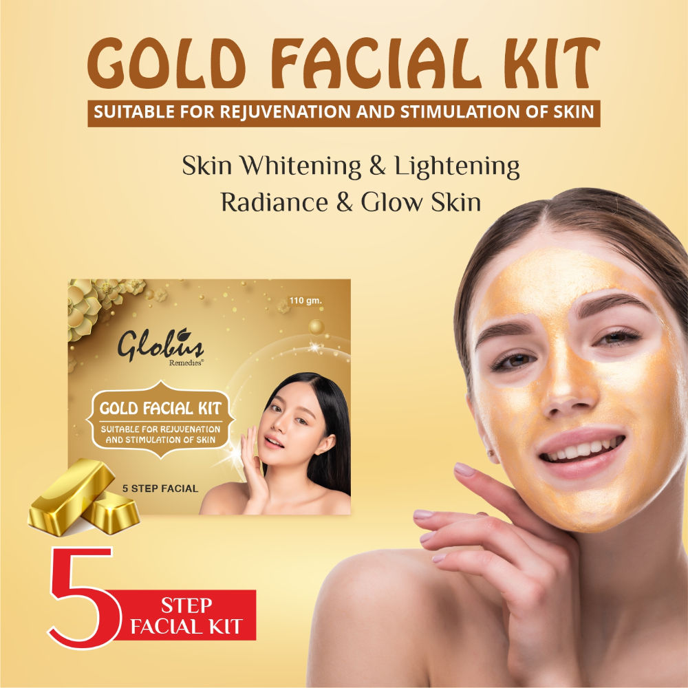 Buy Globus Remedies Gold Facial Kit Online
