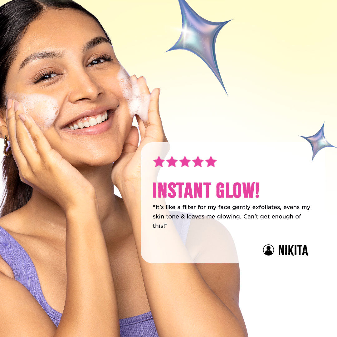 Buy Nykaa Naturals Rice Water & Glycolic Acid Face Wash For Gentle ...