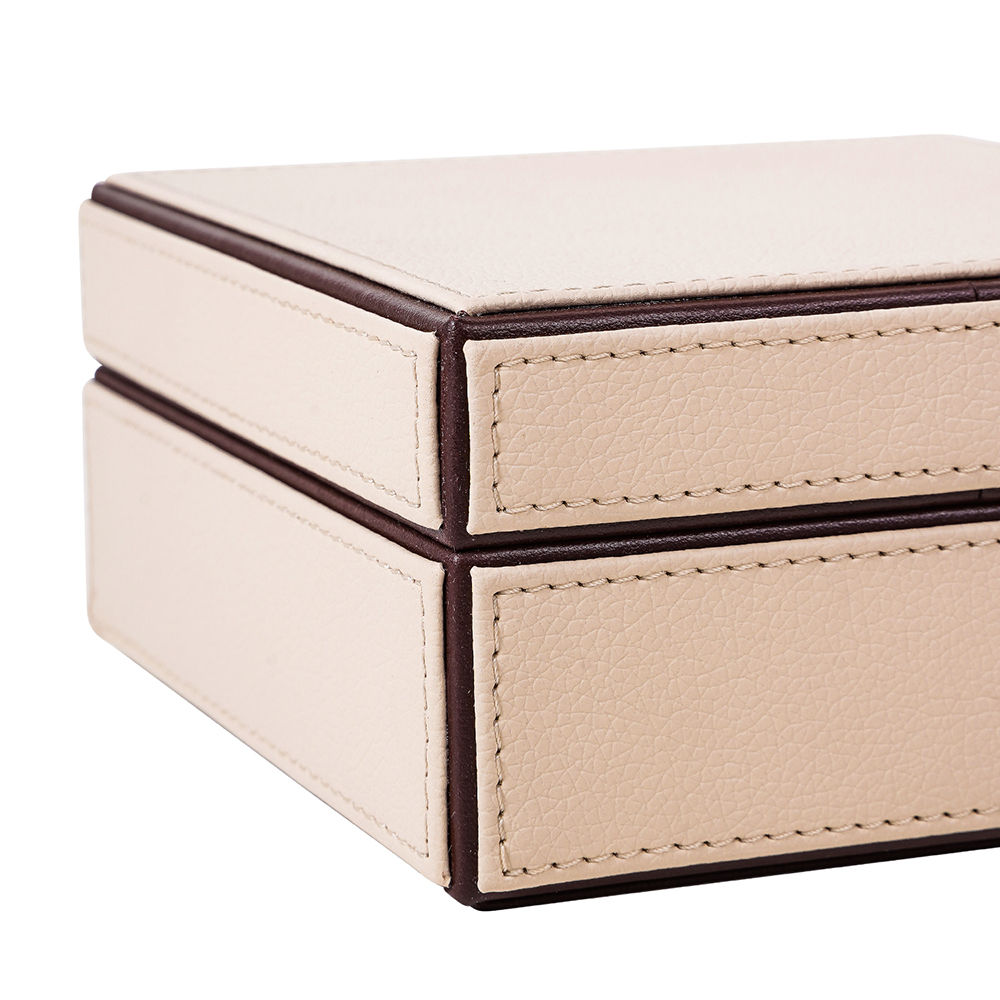 Pure Home + Living Everyday Square Cream Brown Box: Buy Pure Home ...