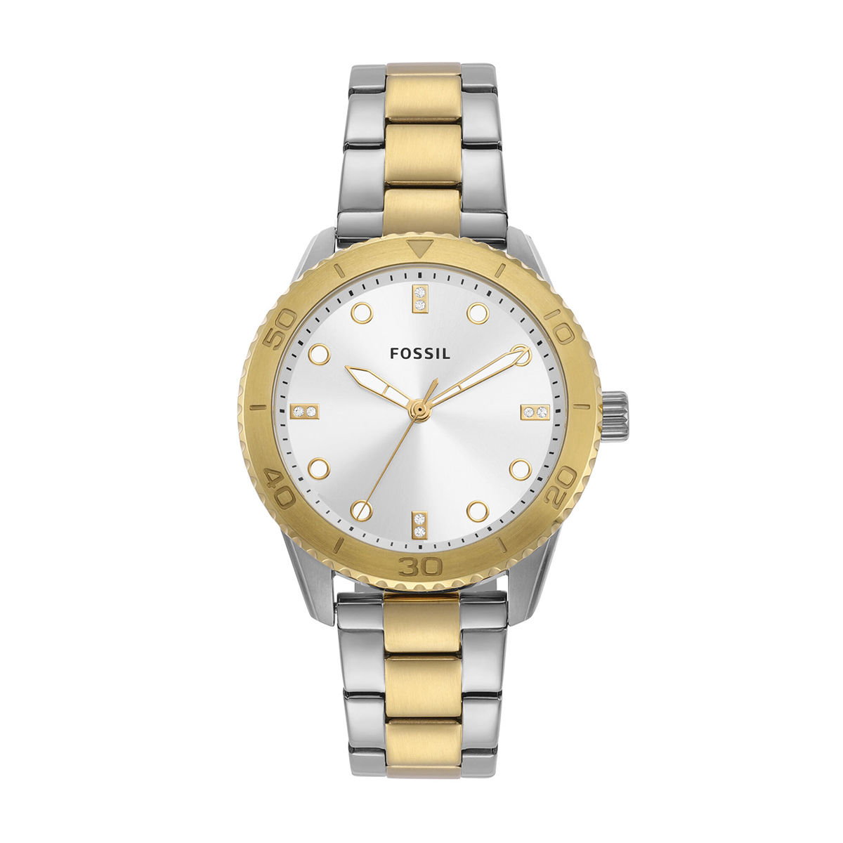 Buy Fossil Dayle Two Tone Watch BQ3888 (M) Online