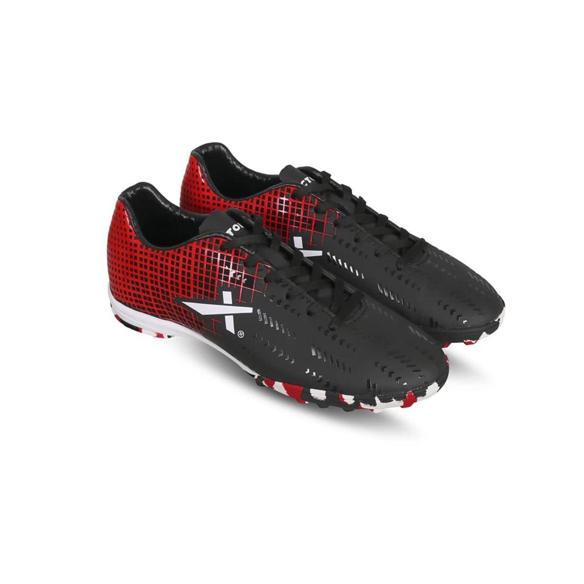 Buy Vector X Royale Plus Men Turf Football Shoes for Men - Red - Black ...