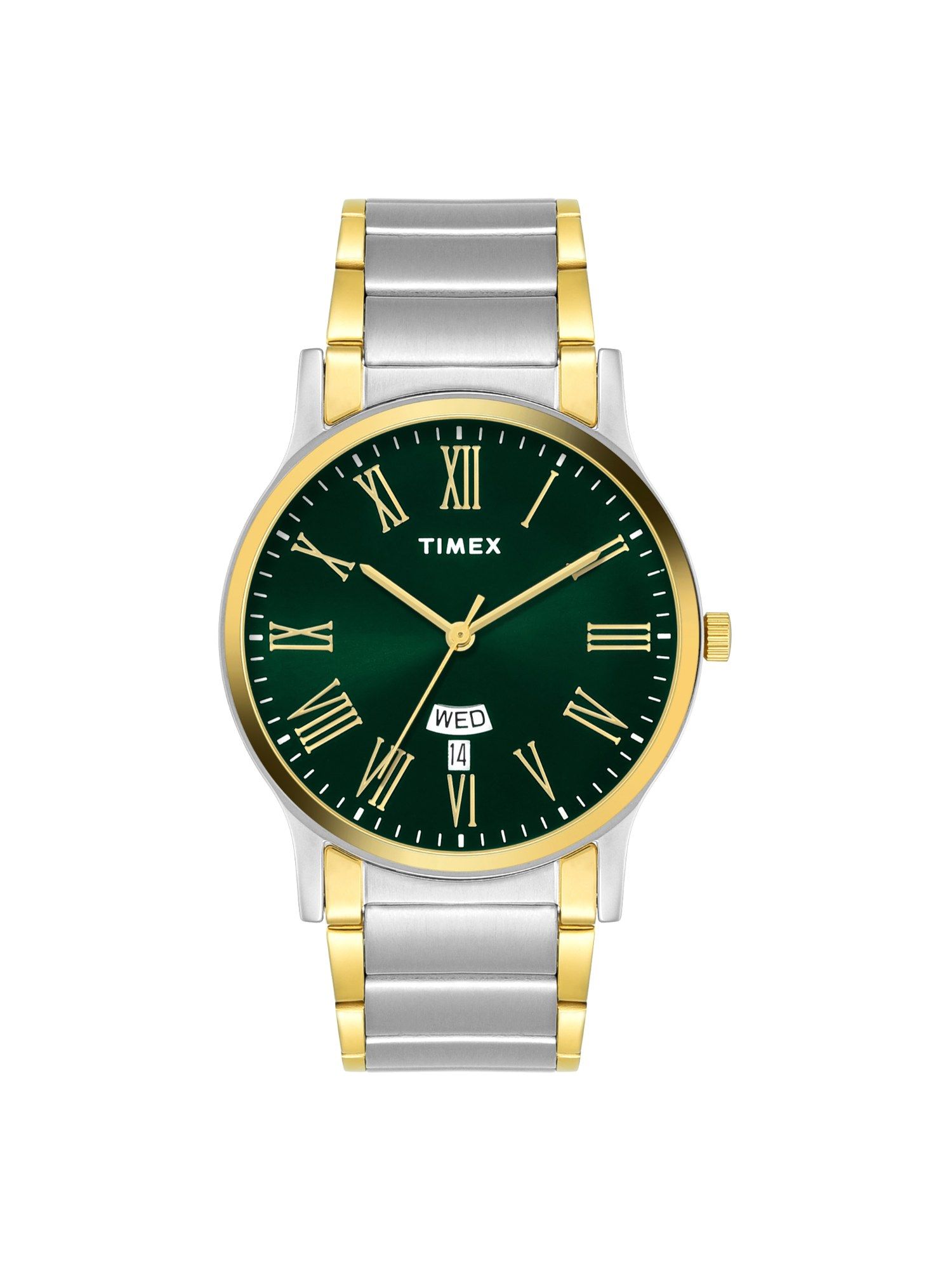 Buy Timex Trendline Round 21mm Green Dial Analog Men Watch - TW000R470 ...