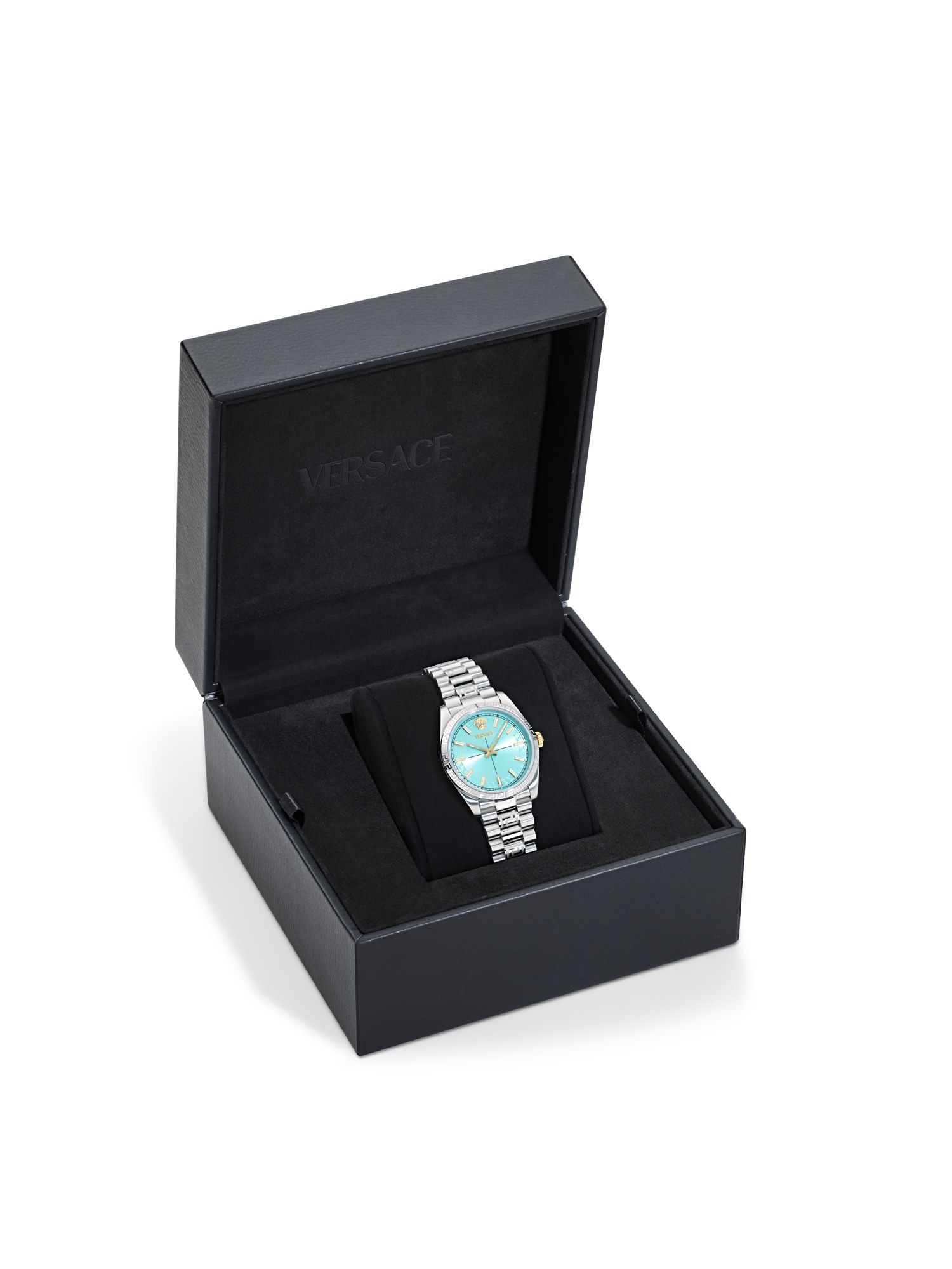 Buy Versace Light Blue Round Dial Analog Women Watch - VE0E00225 (M) Online
