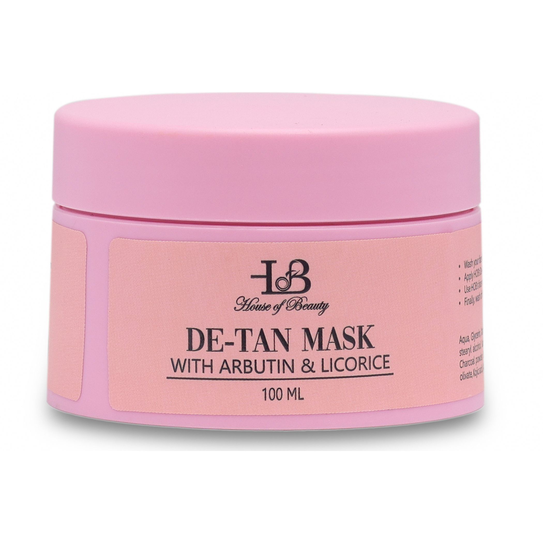 Buy House Of Beauty De-Tan Mask With Arbutin & Licorice Online