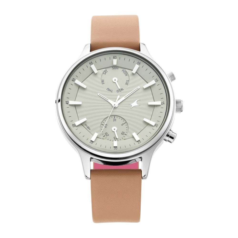 Buy Fastrack 6208SL02 Beige Dial Analog Watch For Women Online
