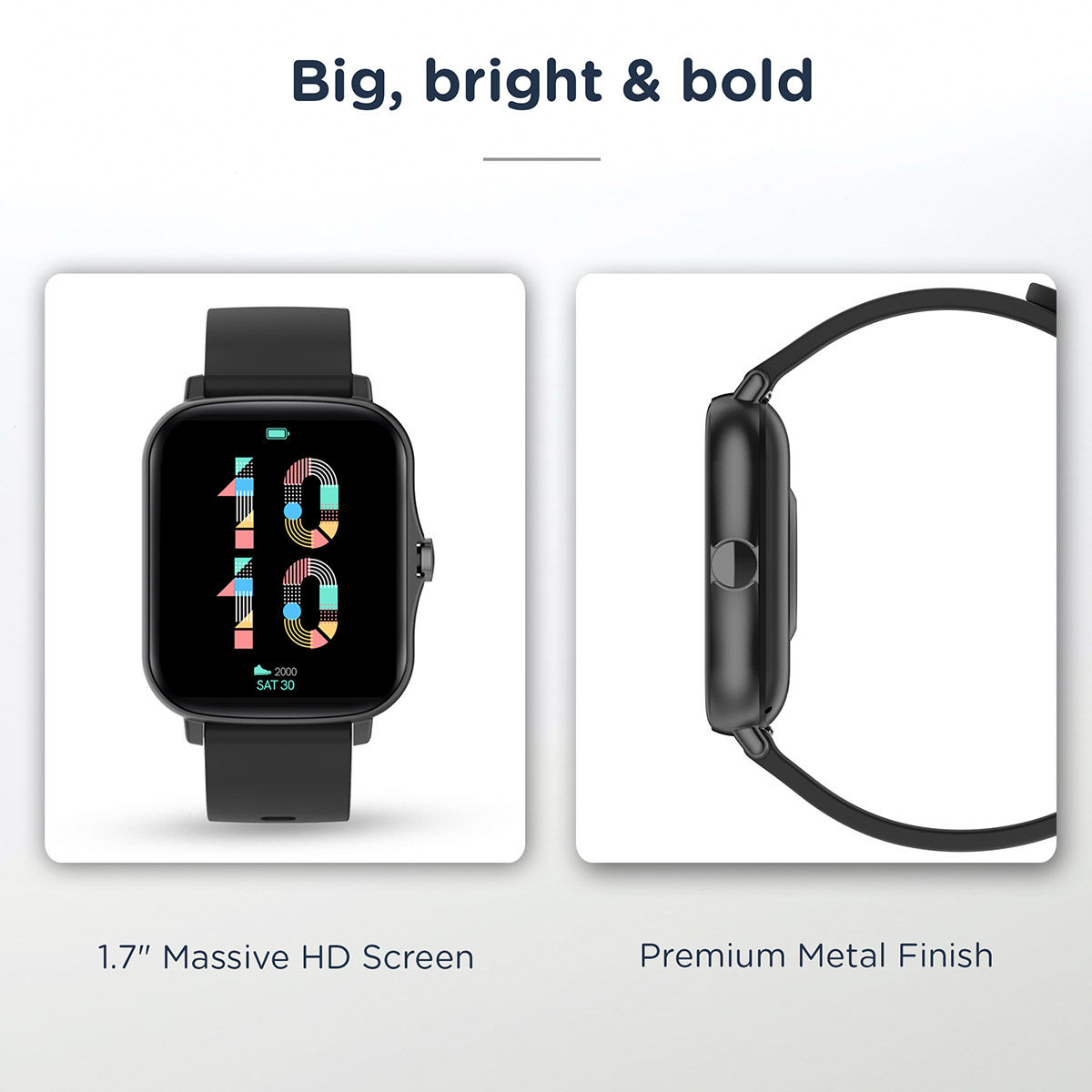 Buy Pebble Cosmos Pro 1.7inch HD LCD display with Bluetooth Calling ...