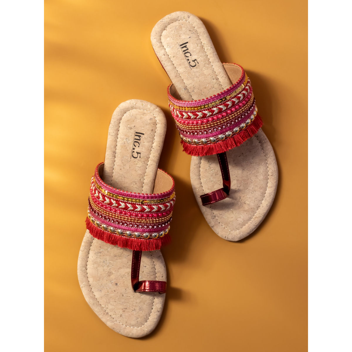 Buy Inc.5 Women Maroon Flats Online