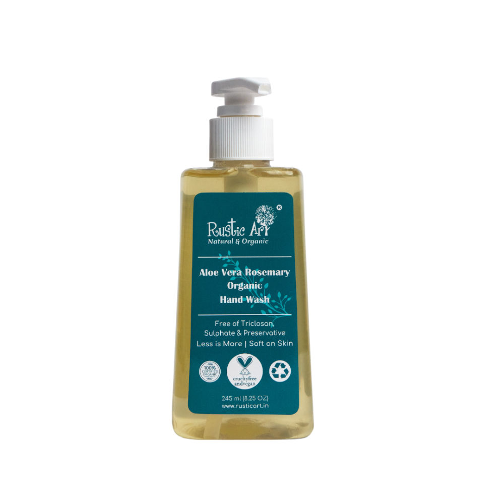 Buy Rustic Art Aloe Vera Rosemary Organic Hand Wash Online