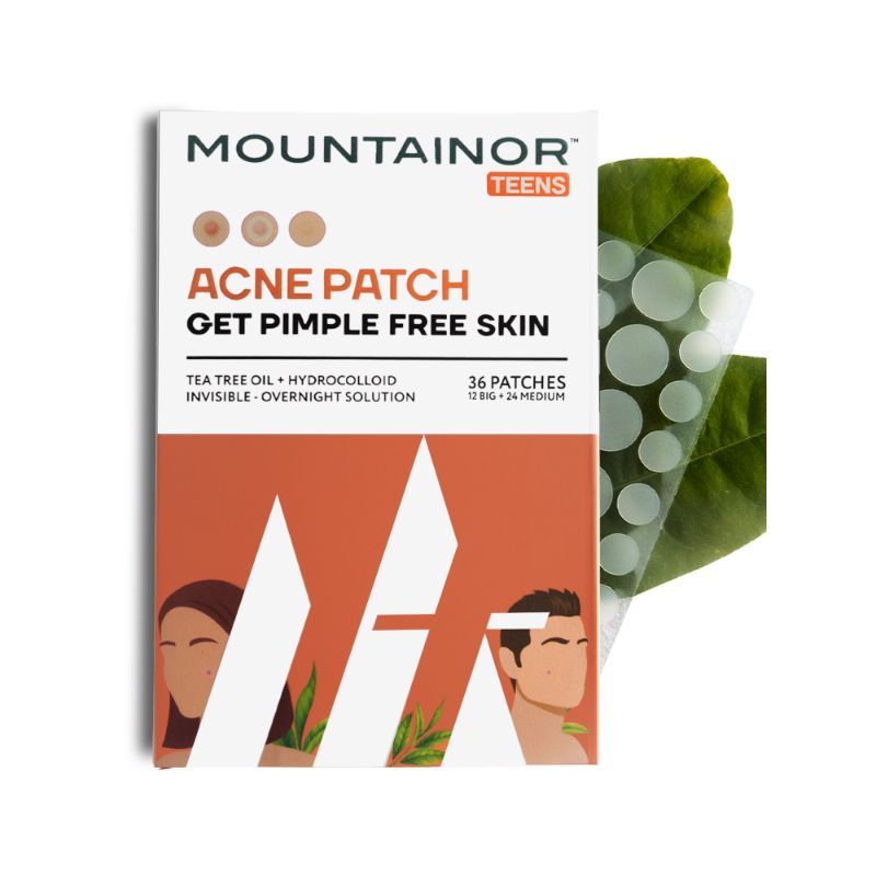 MOUNTAINOR Acne Pimple Patch - Tea Tree Oil + Hydrocolloid Patches ...