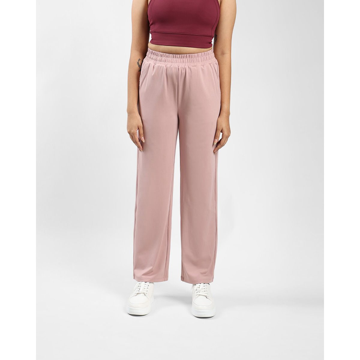 Buy Bliss Club Women Blush On-The-Go Track Pants with 2 Secure Side ...