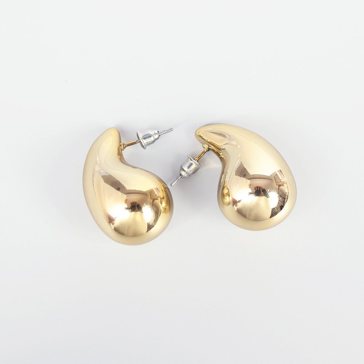 Buy Niscka Fancy Tear Drop Gold Plated Earrings Online