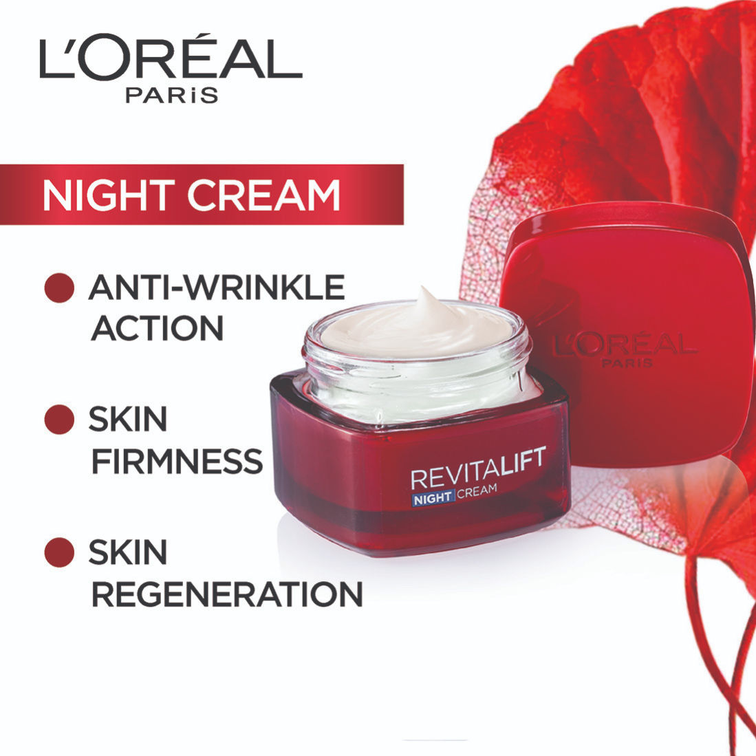 Buy L'Oreal Paris Revitalift Anti-Wrinkle And Firming Night Cream Online