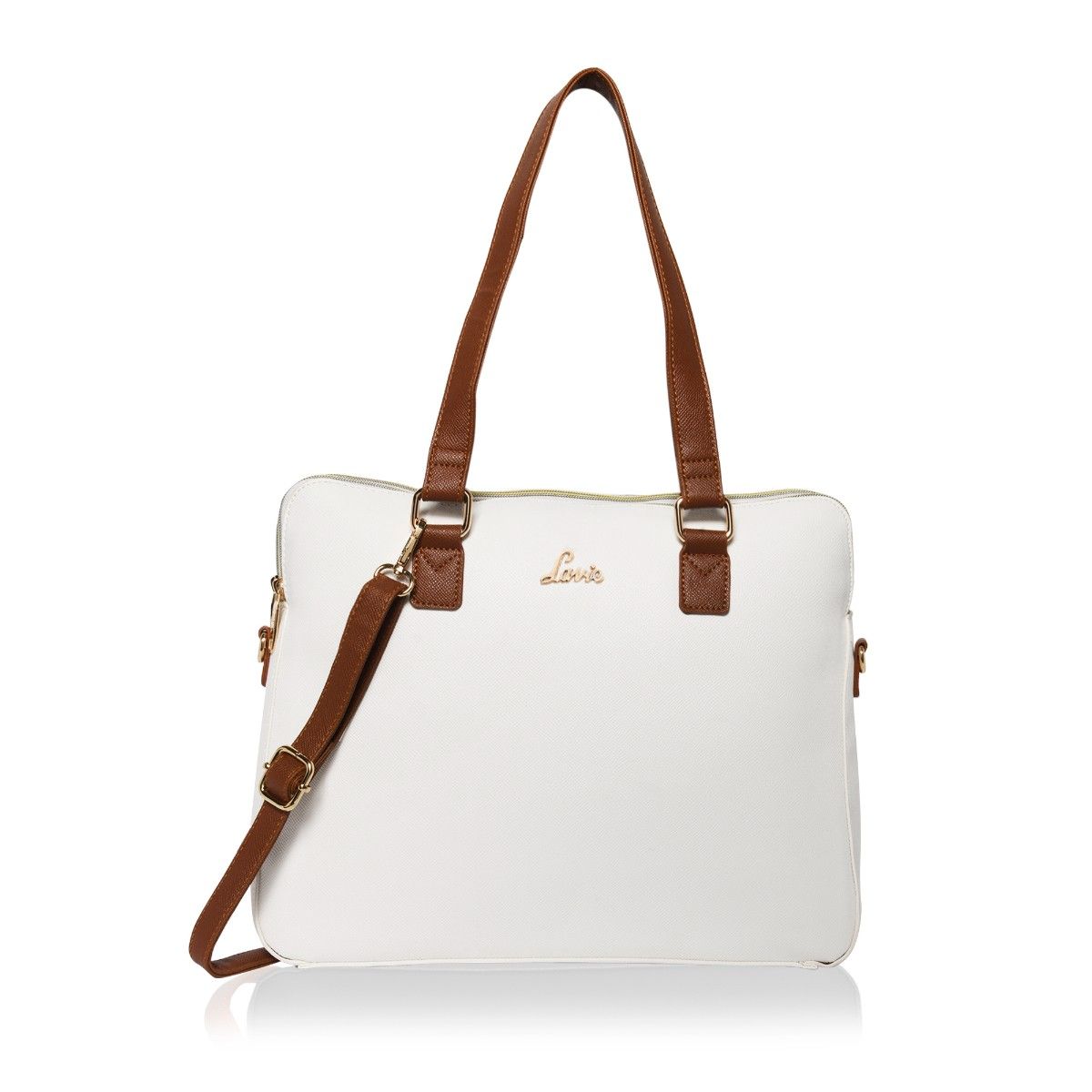 Buy Lavie Women's Hilite Mento Laptop Bag(Off White) (L) Online