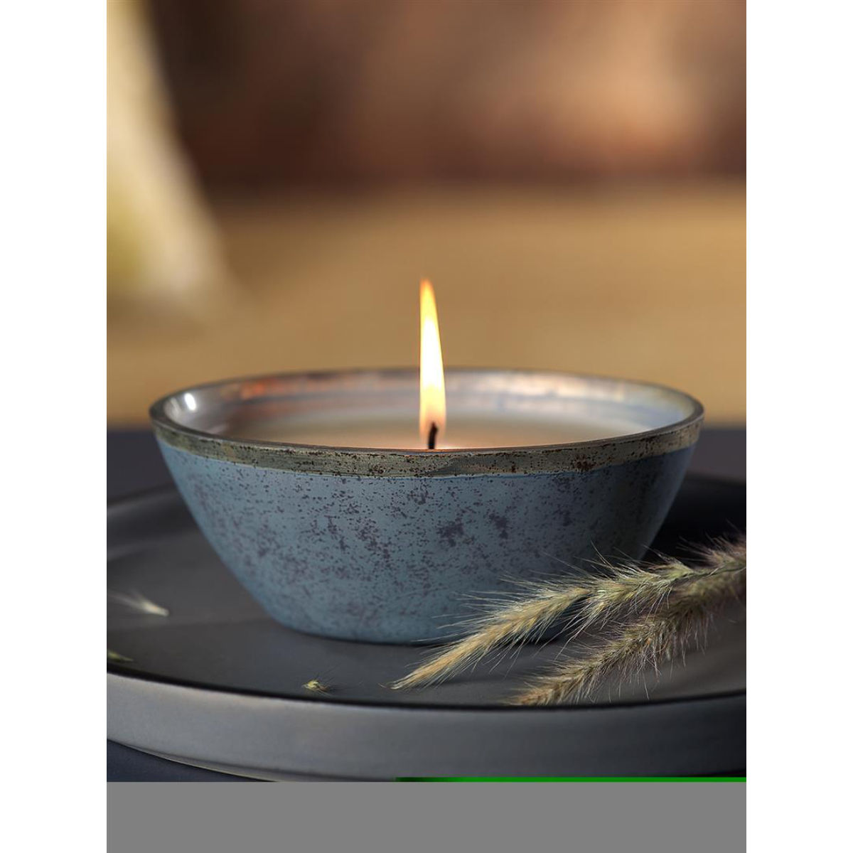 Ellementry Tinsel Blue Wax Filled Glass Bowl: Buy Ellementry Tinsel ...