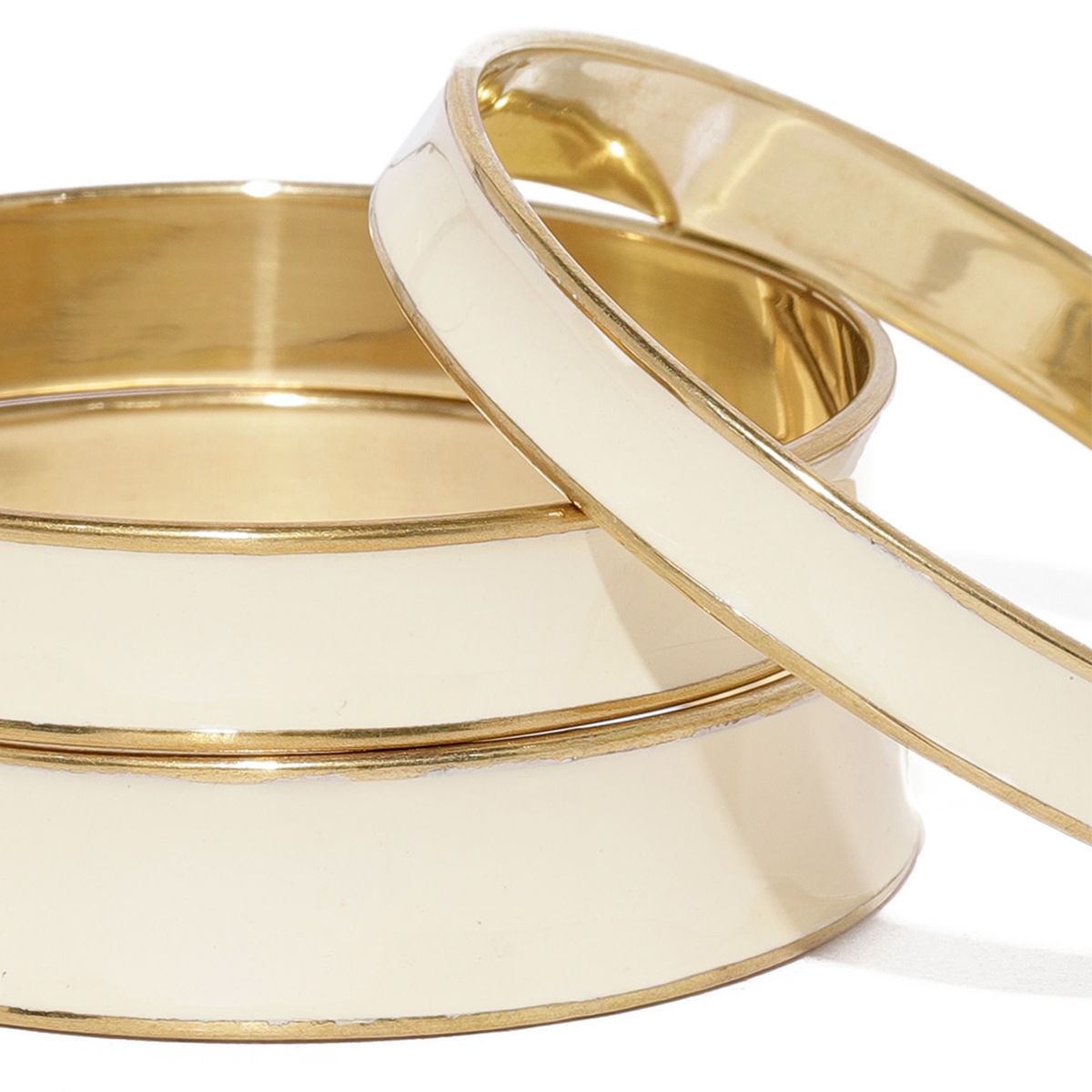Buy Toniq Set Of 3 Beige Bangles Online