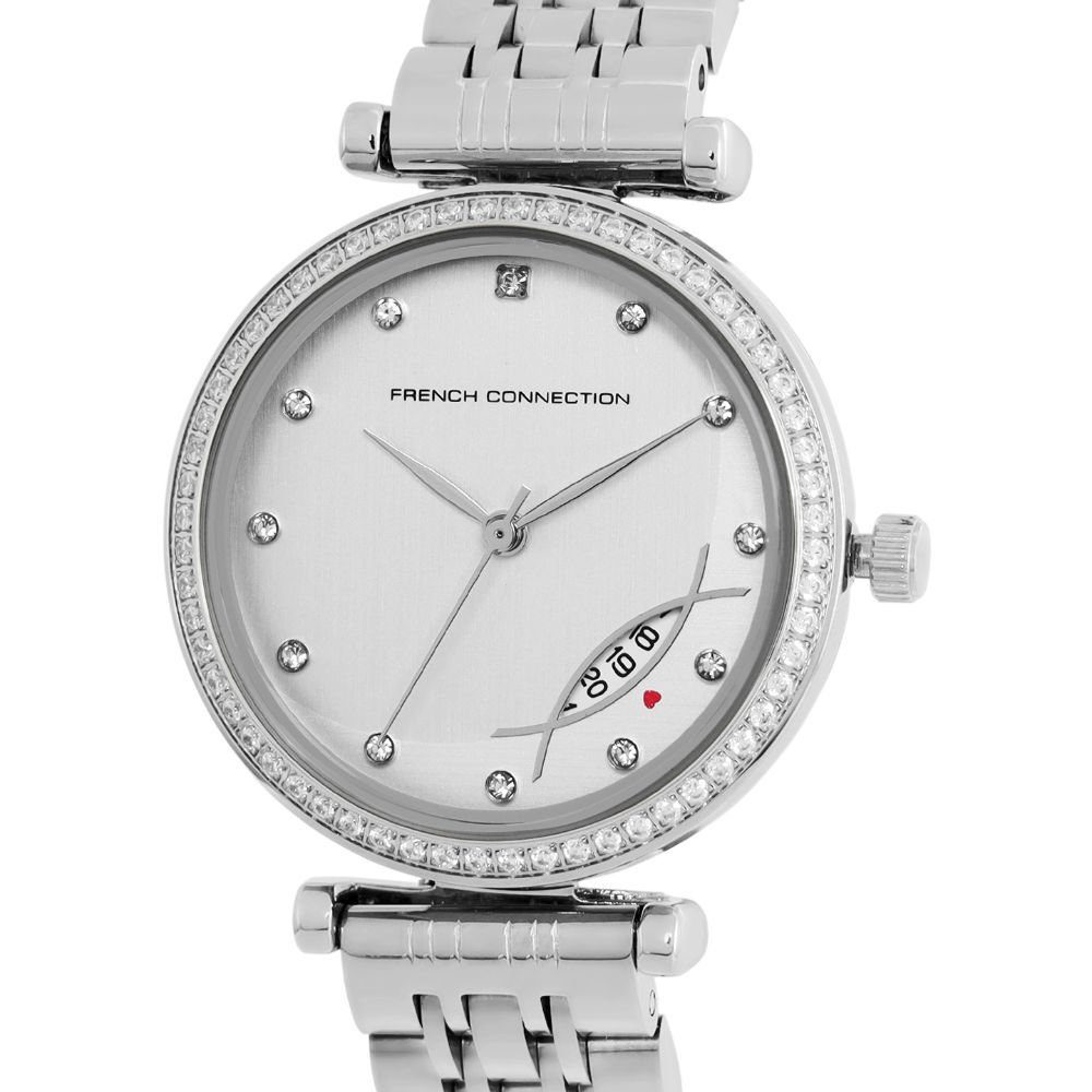 Buy French Connection Silver Analogue Watch For Women - FCP26SM Online