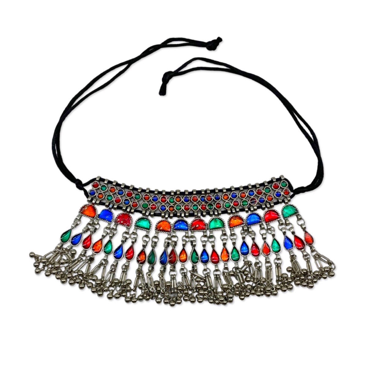 Buy Digital Dress Room Afghani Oxidize Necklace Dangling Design Online