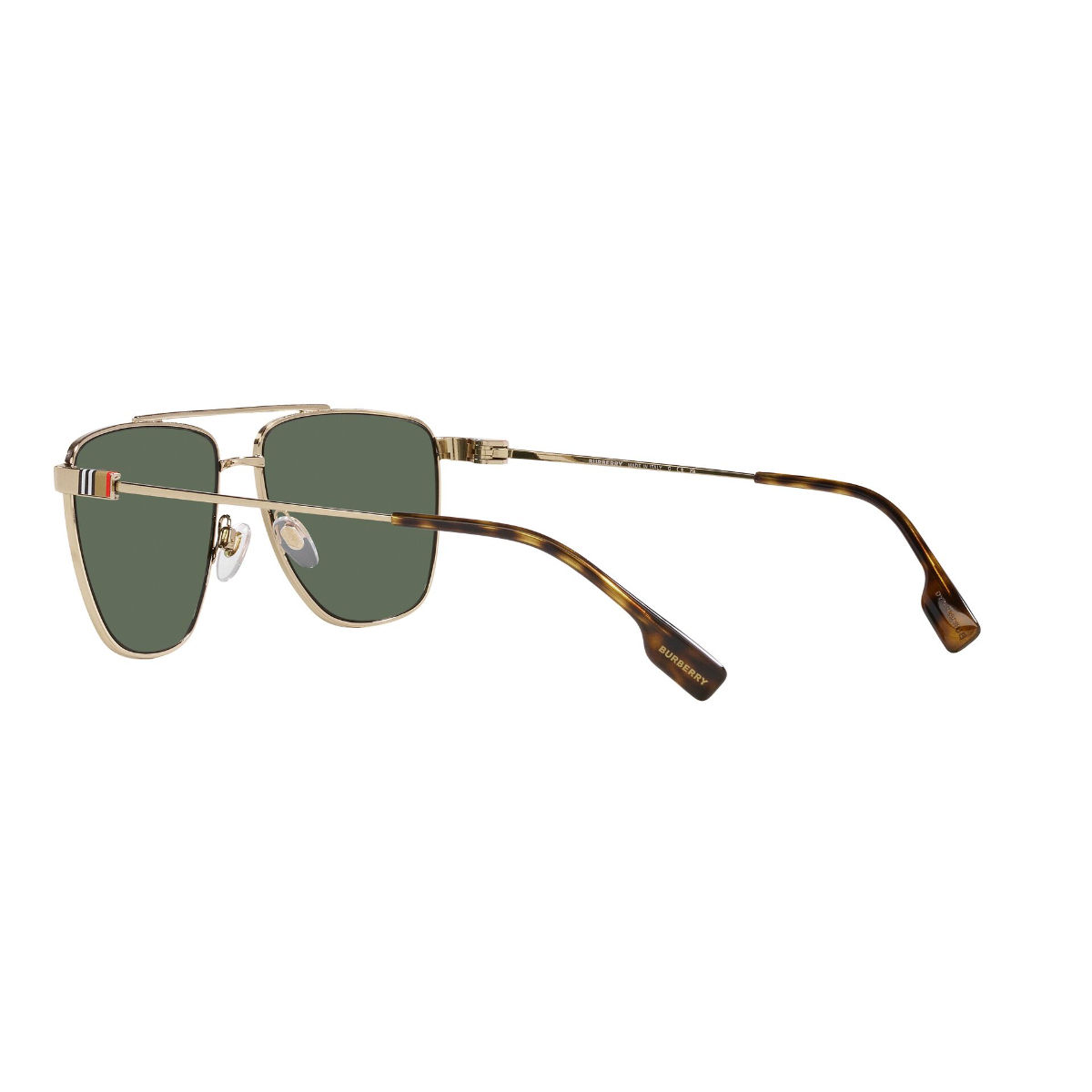 Buy Burberry Men UV Protected Green Lens Pilot Sunglasses - 0BE314111097161 Online