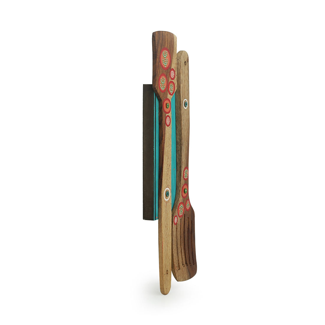 ExclusiveLane Desert Spatulas' Hand-Painted Wall Decor In Mango & Pine ...