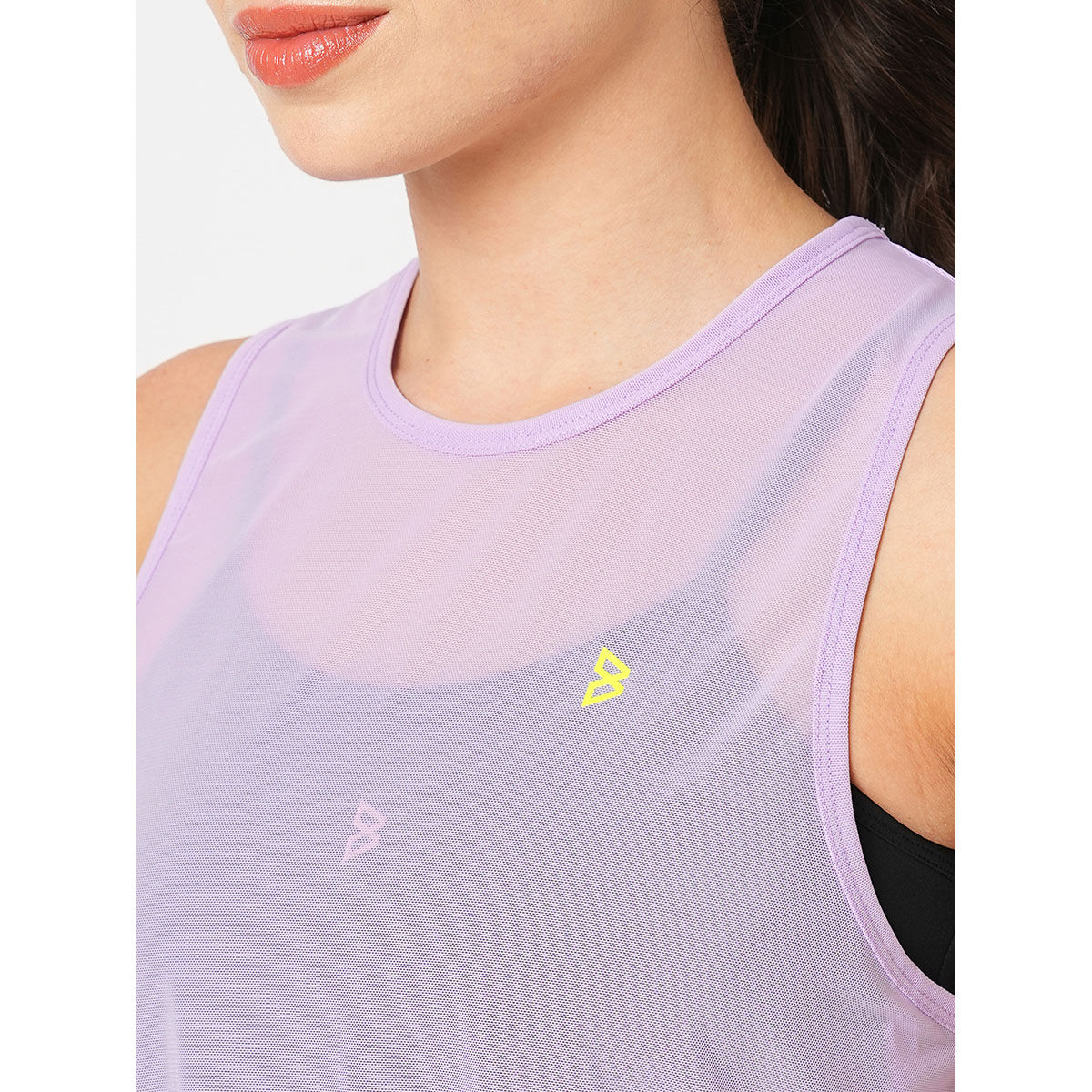 Buy BODD ACTIVE Lavender Overlapping Tank Online