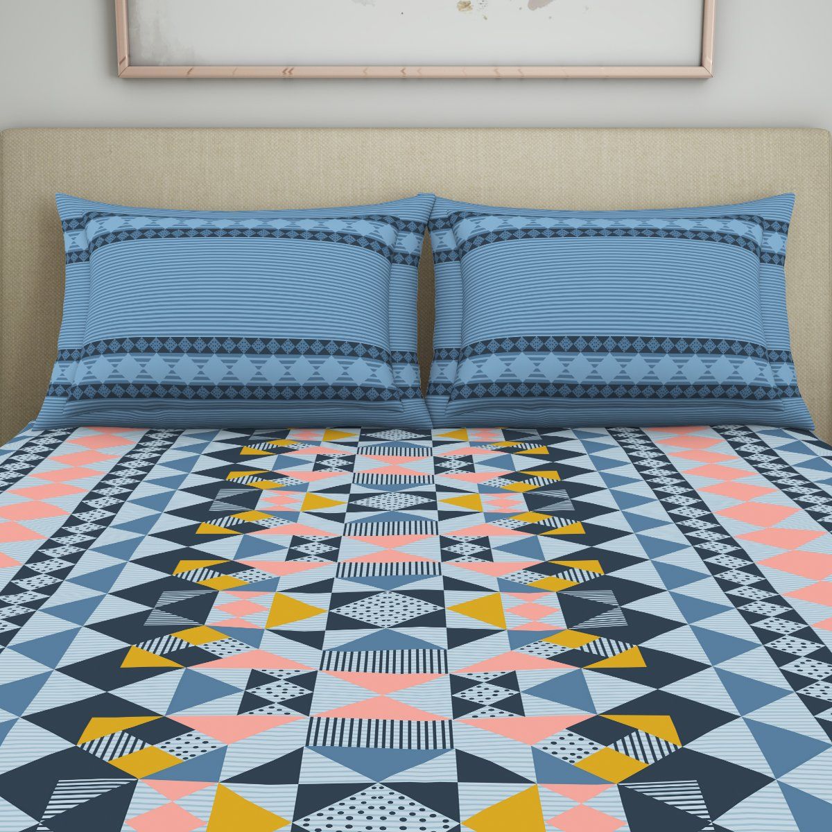 Buy Welspun 100% COTTON Bedsheets Double SKIN SAFE BREATHABLE GREAT ...