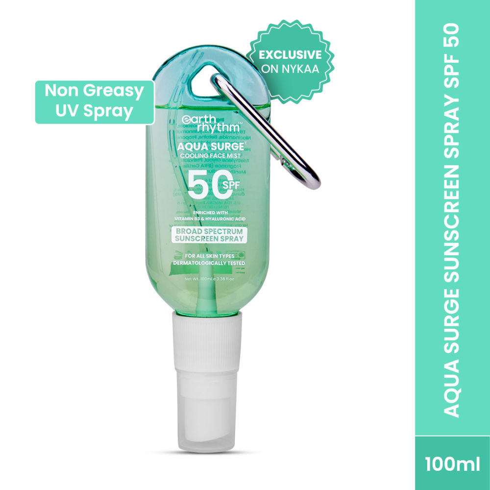 Buy Earth Rhythm Aqua Surge Sunscreen Spray SPF 50 Online