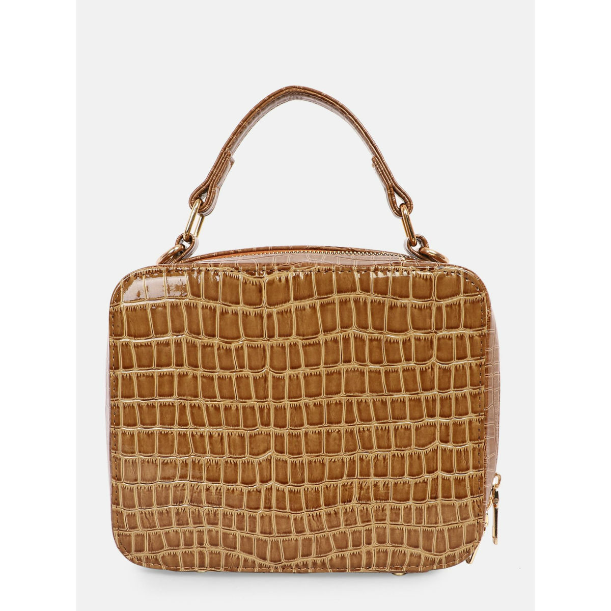 Buy Bagsy Malone Brown Stylish Box Sling Bag Online