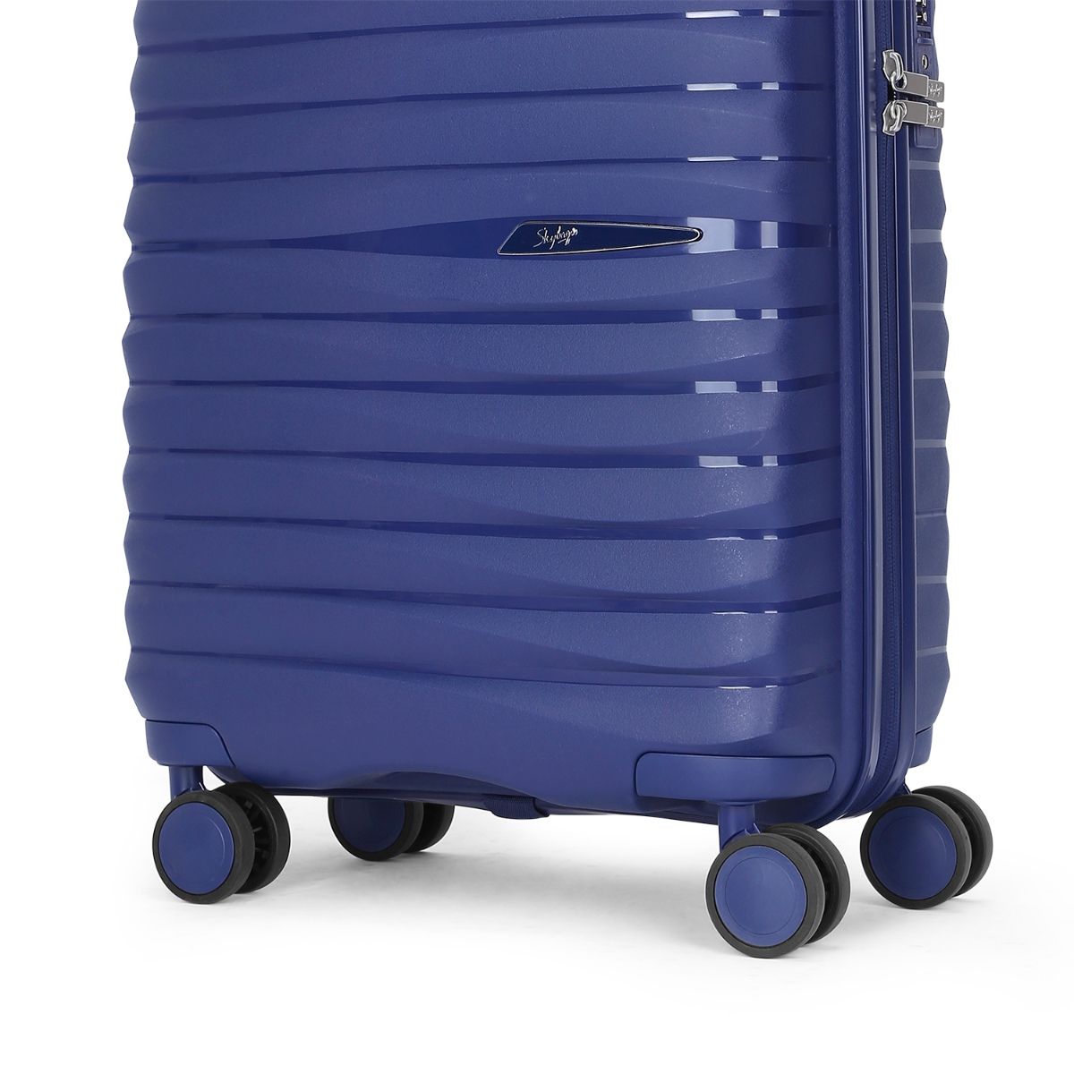 Buy Skybags Flot Blue Hard Luggage 8-Wheel Suitcase Cabin Trolley Bags ...