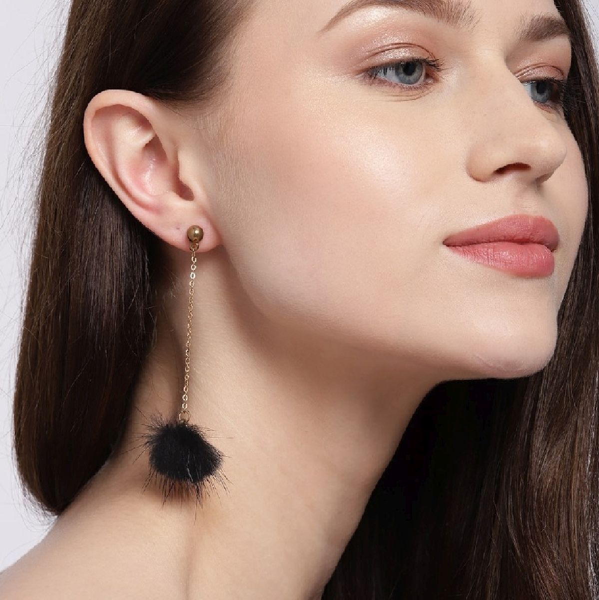 Bellofox Furball Black Earrings: Buy Bellofox Furball Black Earrings ...