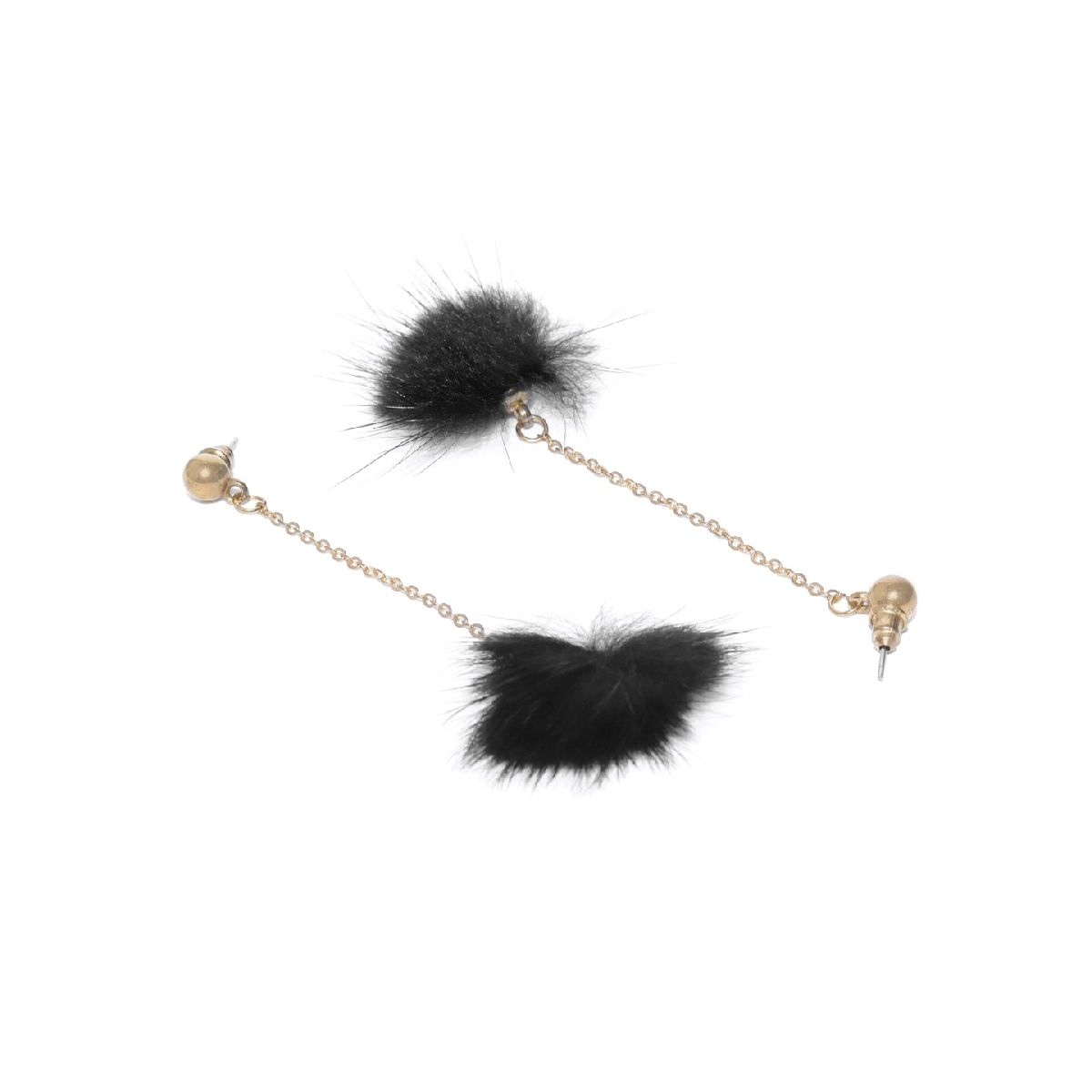 Bellofox Furball Black Earrings: Buy Bellofox Furball Black Earrings ...