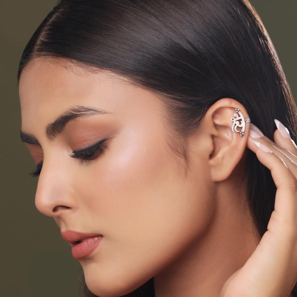 Buy VIRAASI Oxidised Noor Ear Cuff Earrings Online