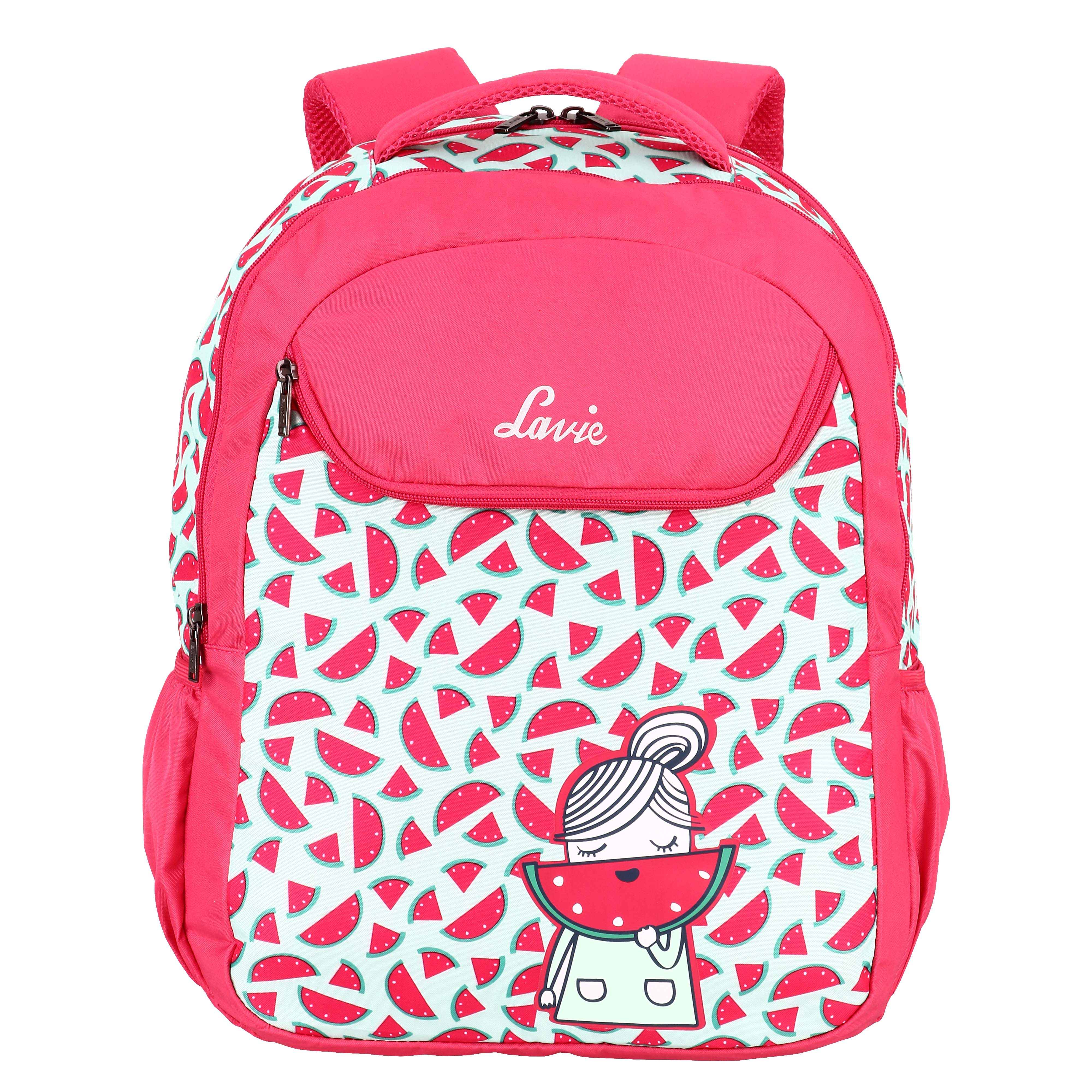 Buy Lavie Pink Solid Backpacks Online