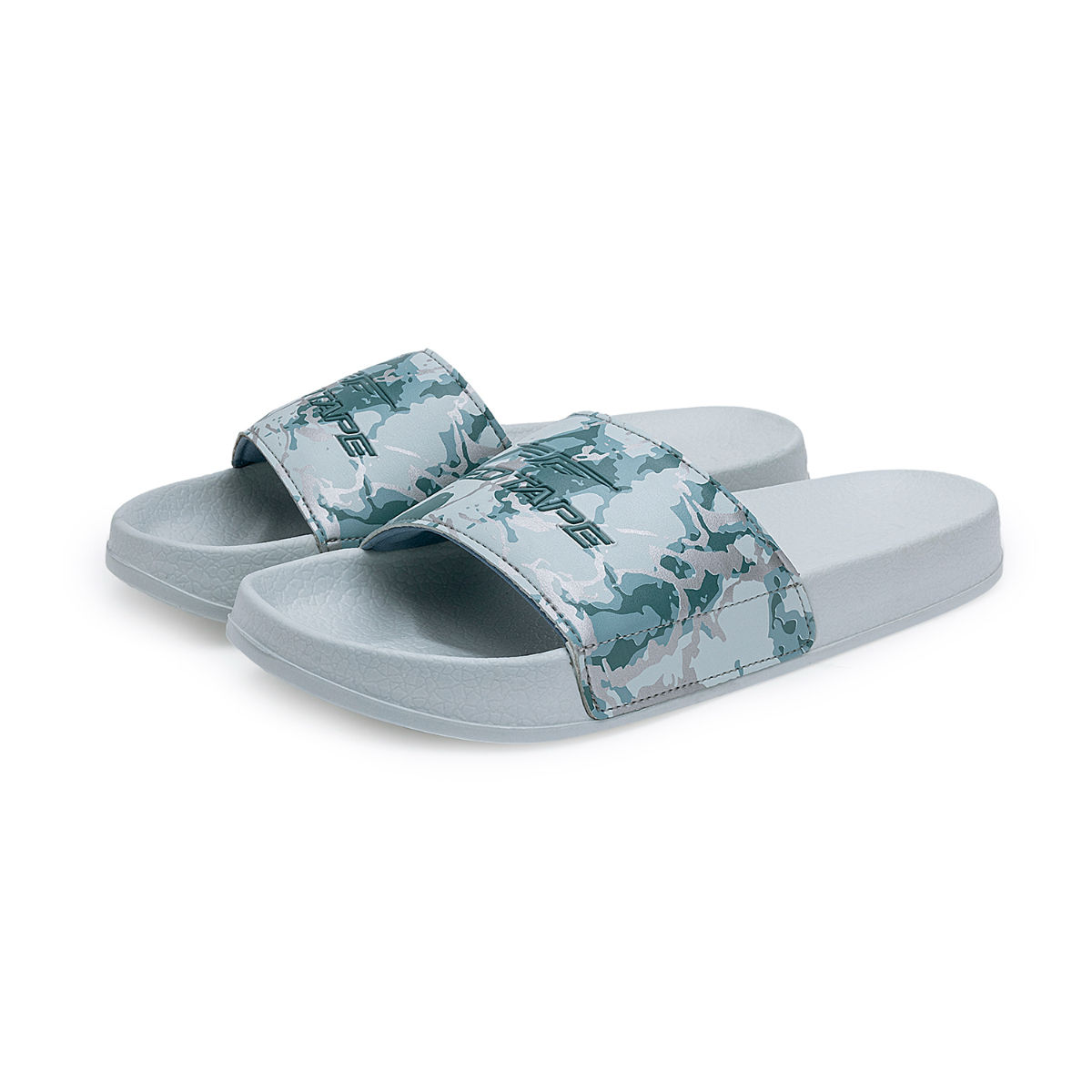 Buy Red Tape Women Printed Green Sliders Online