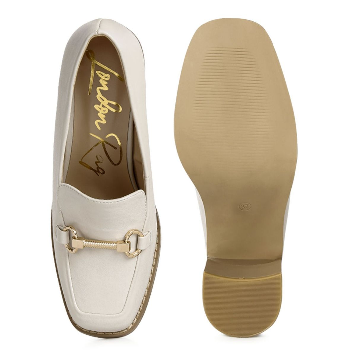 Buy London Rag Embellished Off White Loafers Online