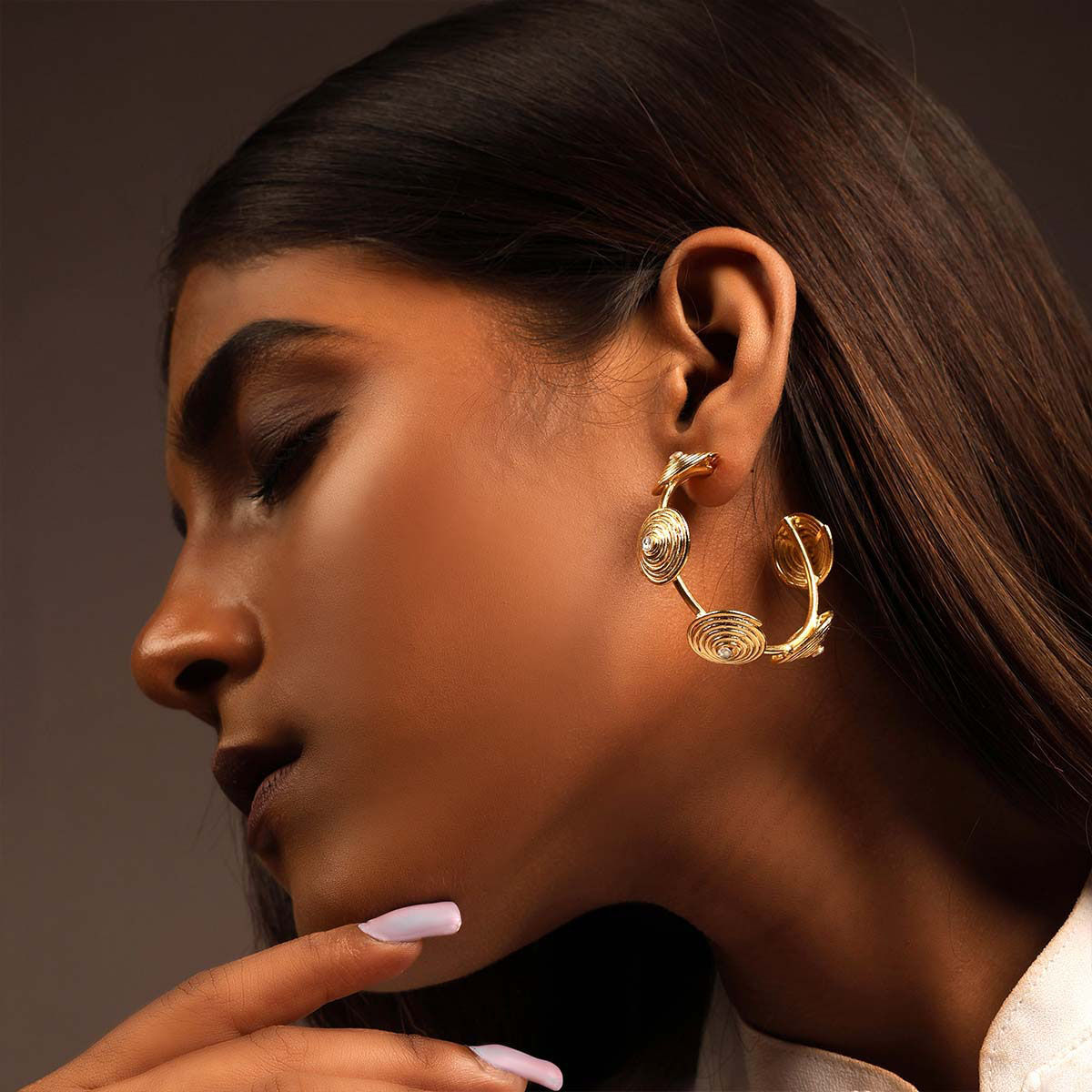 Buy Gossip Tribal Harmony Hoop Earrings Online