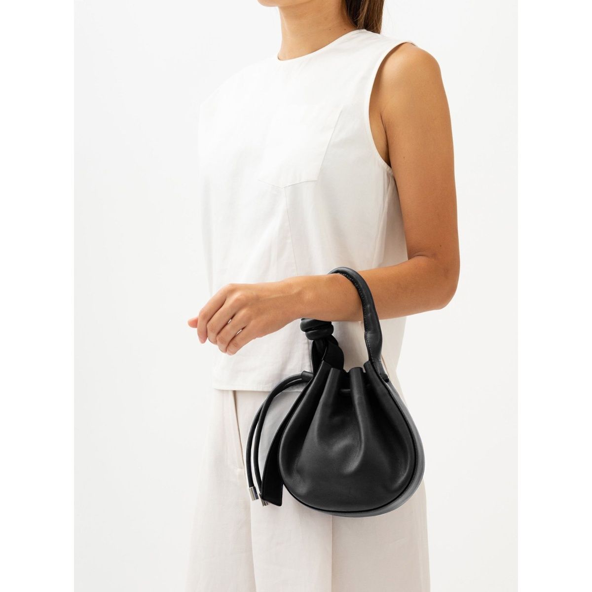 Buy Behno New York Black Ina Mini Milled Crossbody Bag Online