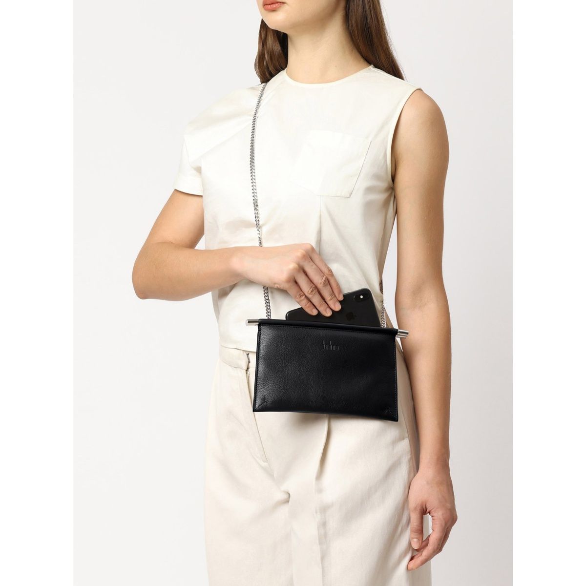 Buy Behno New York Black Frida Mini Milled Crossbody Bag Online