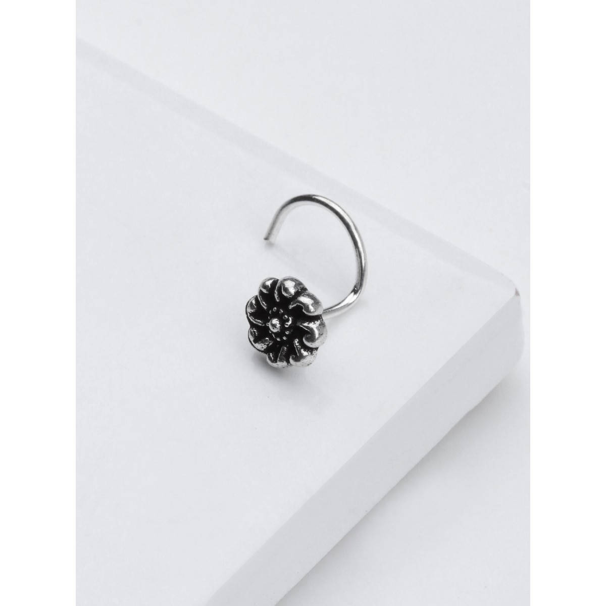 Giva Avni By Oxidised Silver Sunshine Nose Pin For Women Buy Giva Avni