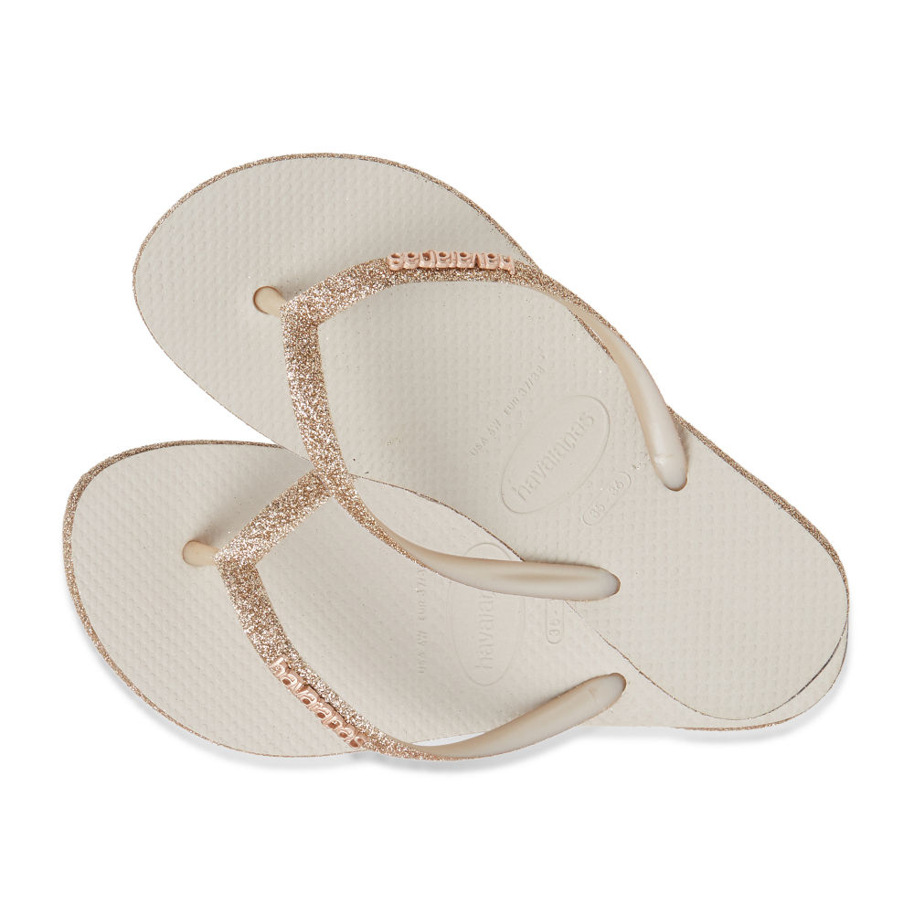 Havaianas Beige Sandalias Slim Sparkle FC PR Flipflops: Buy Havaianas ...