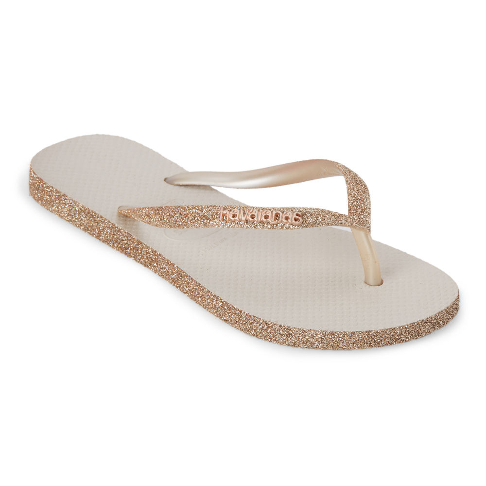 Havaianas Beige Sandalias Slim Sparkle FC PR Flipflops: Buy Havaianas ...