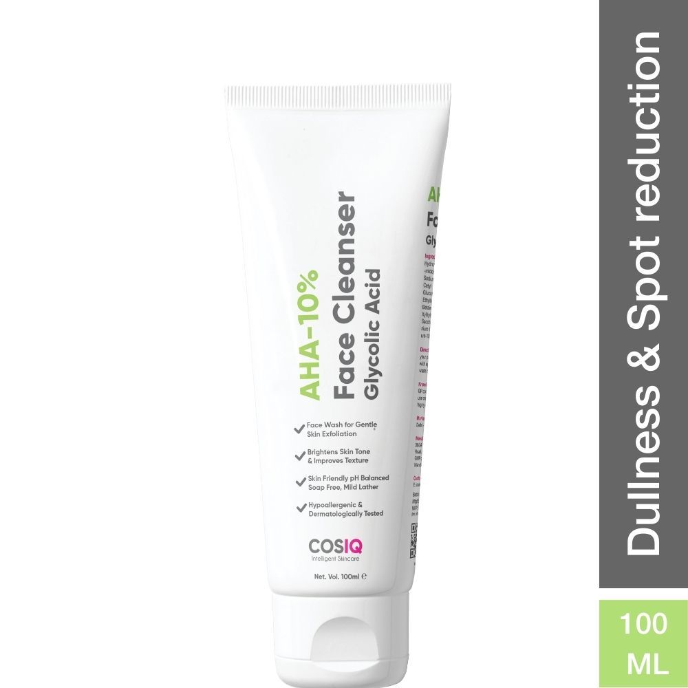 Buy Cos-IQ AHA-10% Glycolic Acid Face Cleanser Online