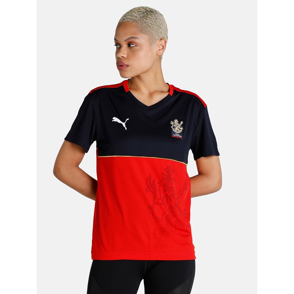 Puma X Rcb Take Down Womens Red Sports Jersey: Buy Puma X Rcb Take Down ...