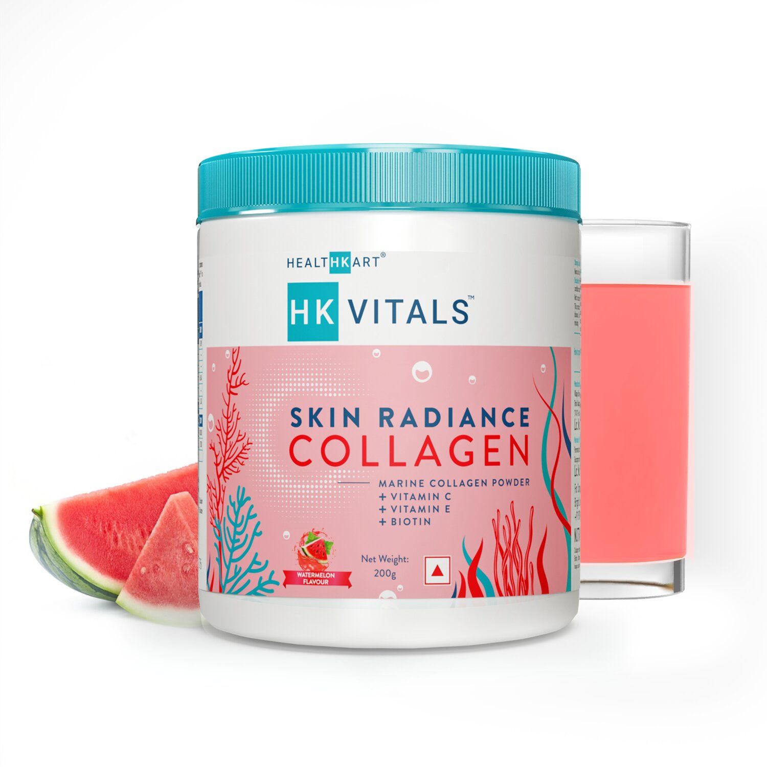 HealthKart HK Vitals Skin Radiance Collagen, Marine Collagen Powder ...