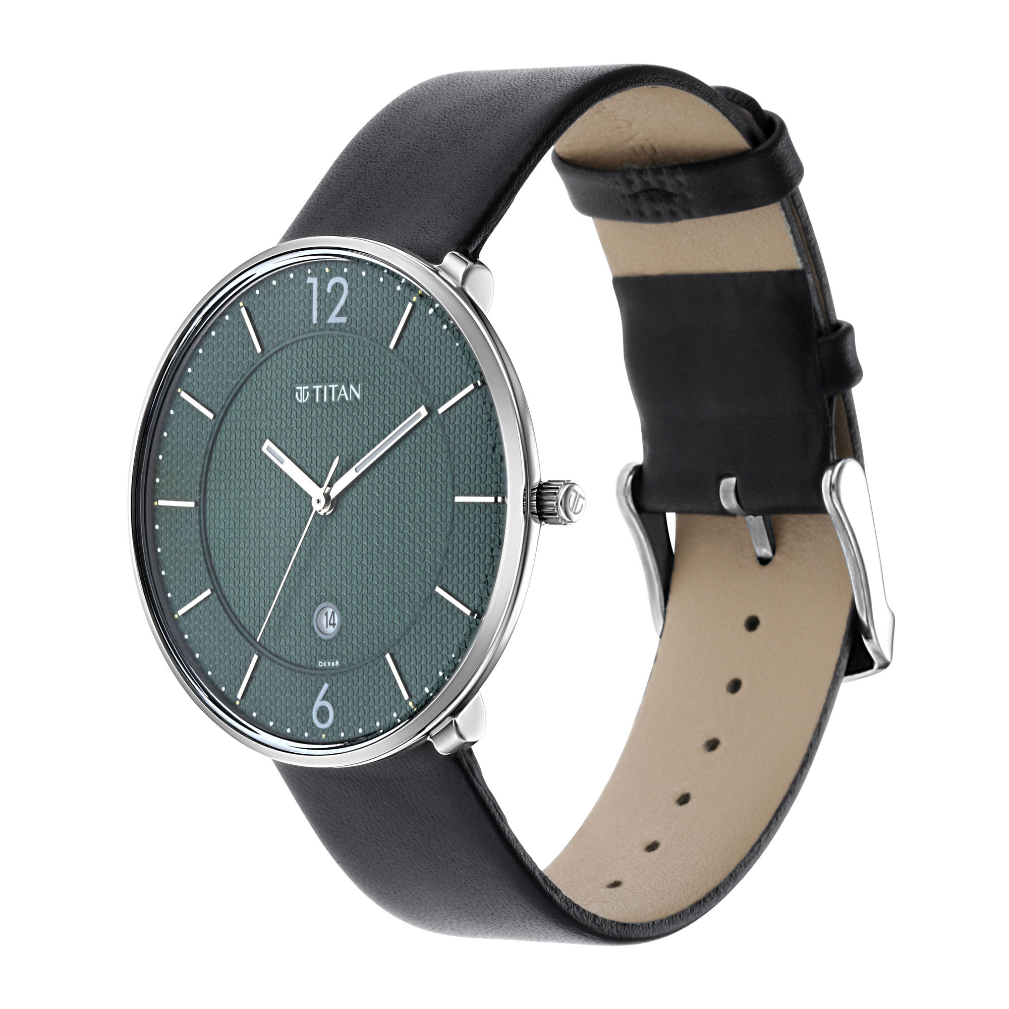Buy Titan Minimals 1849Sl02 Green Dial Analog Watch For Men Online