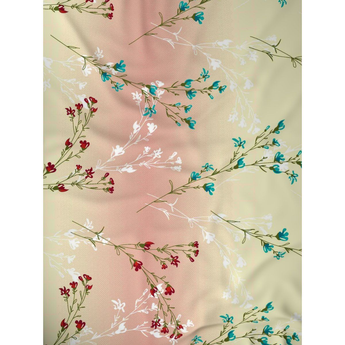 Buy RAYMOND HOME 104 TC Cotton Cream Double Bedsheet With 2 Pillow ...